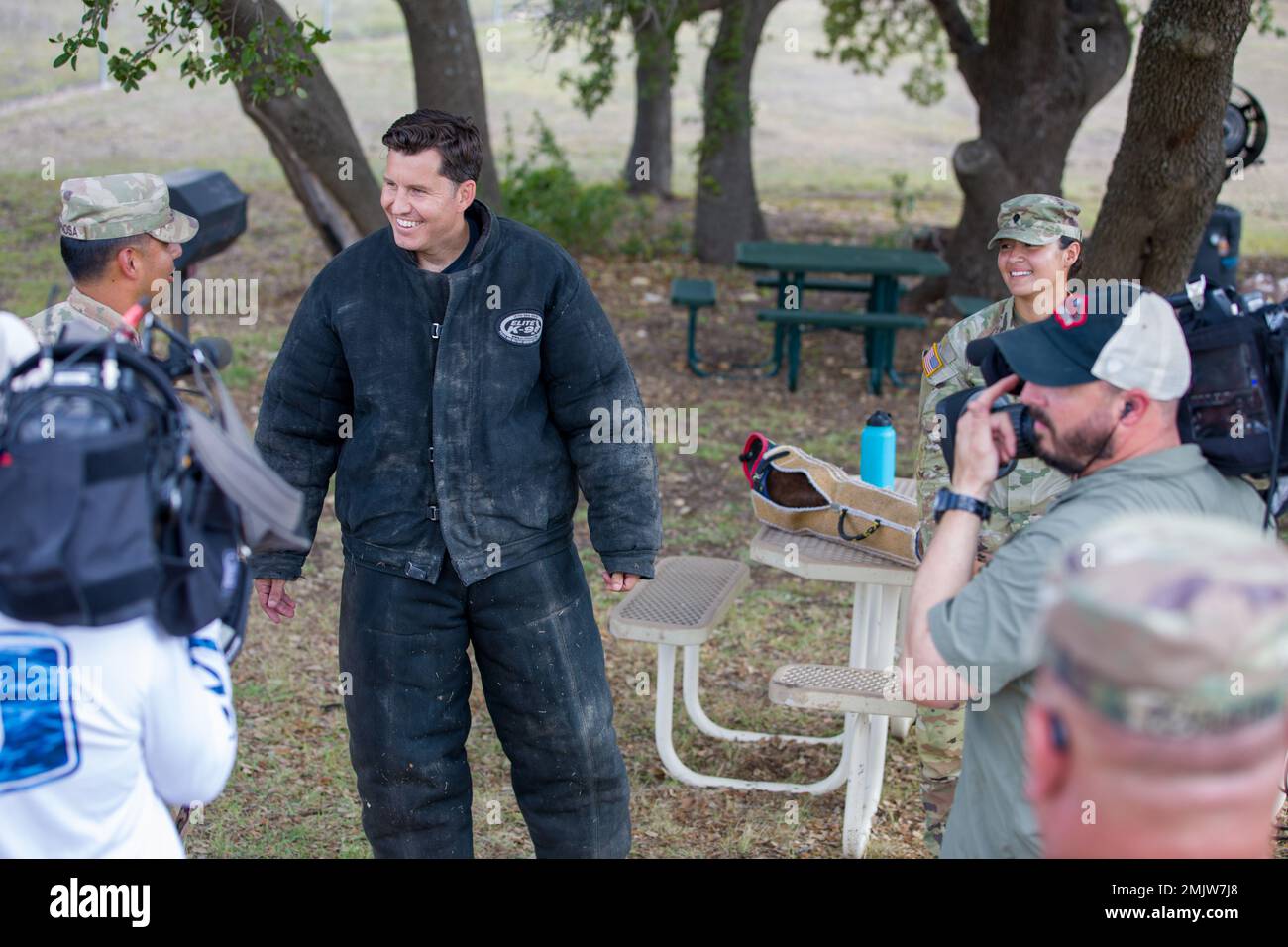 Fox and Friends co-host Will Cain gets a feel of how the 89th Military ...