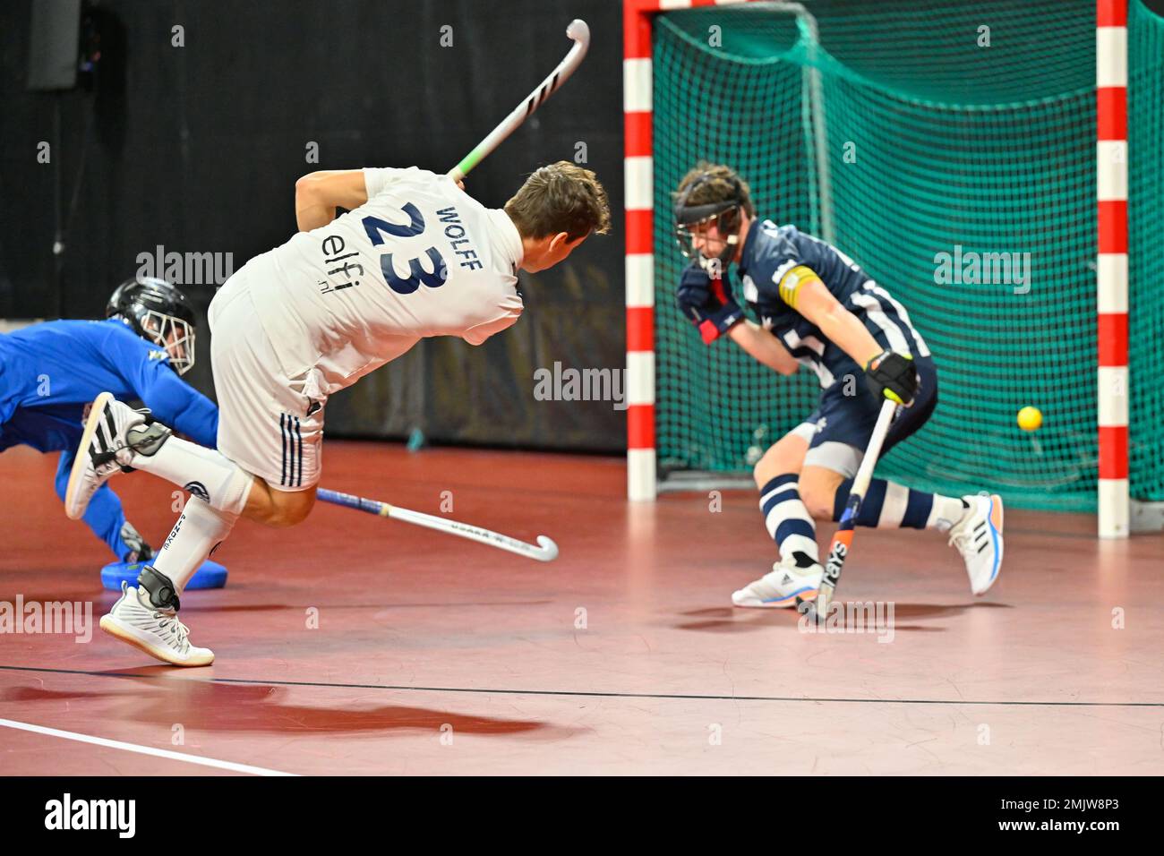 DEN BOSCH, 28-01-2023, Sportcampus Zuiderpark, Nederlands Kampioenschap Hockey Heren, Seizoen ...