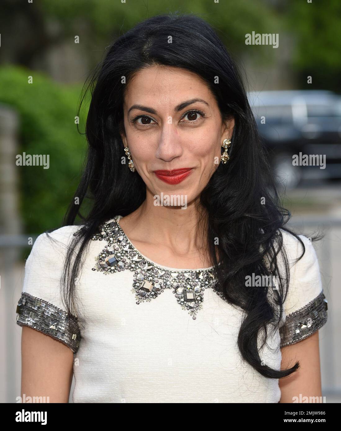 Huma Abedin attends the Statue of Liberty Museum opening celebration at ...