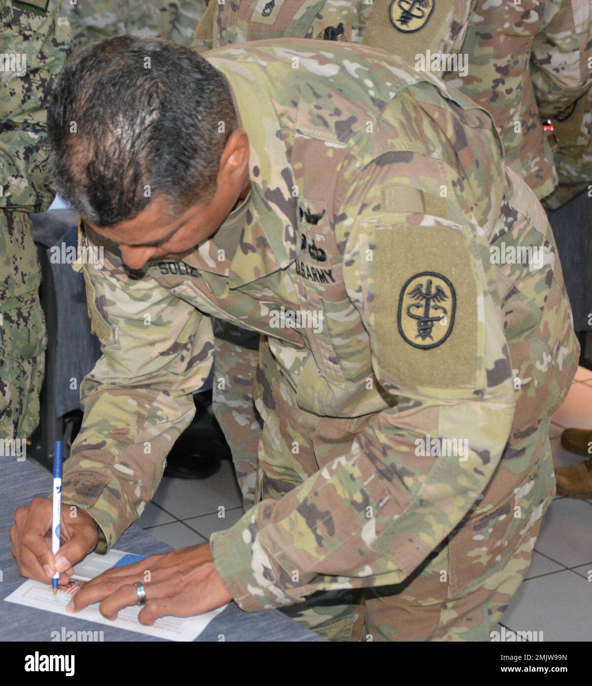 Tripler Commanding Officer, Col. Bill Soliz fills out Bone Marrow ...