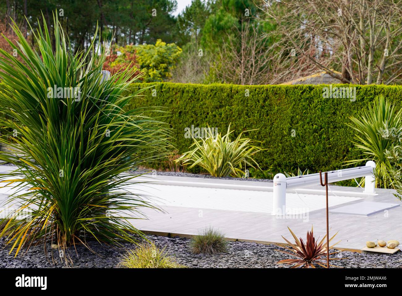 Pool cover roller hi-res stock photography and images - Alamy