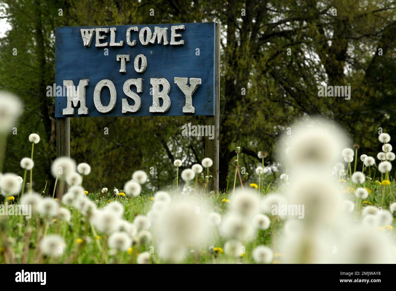 In this photo taken April 24, 2019, a sign welcomes visitors to the ...