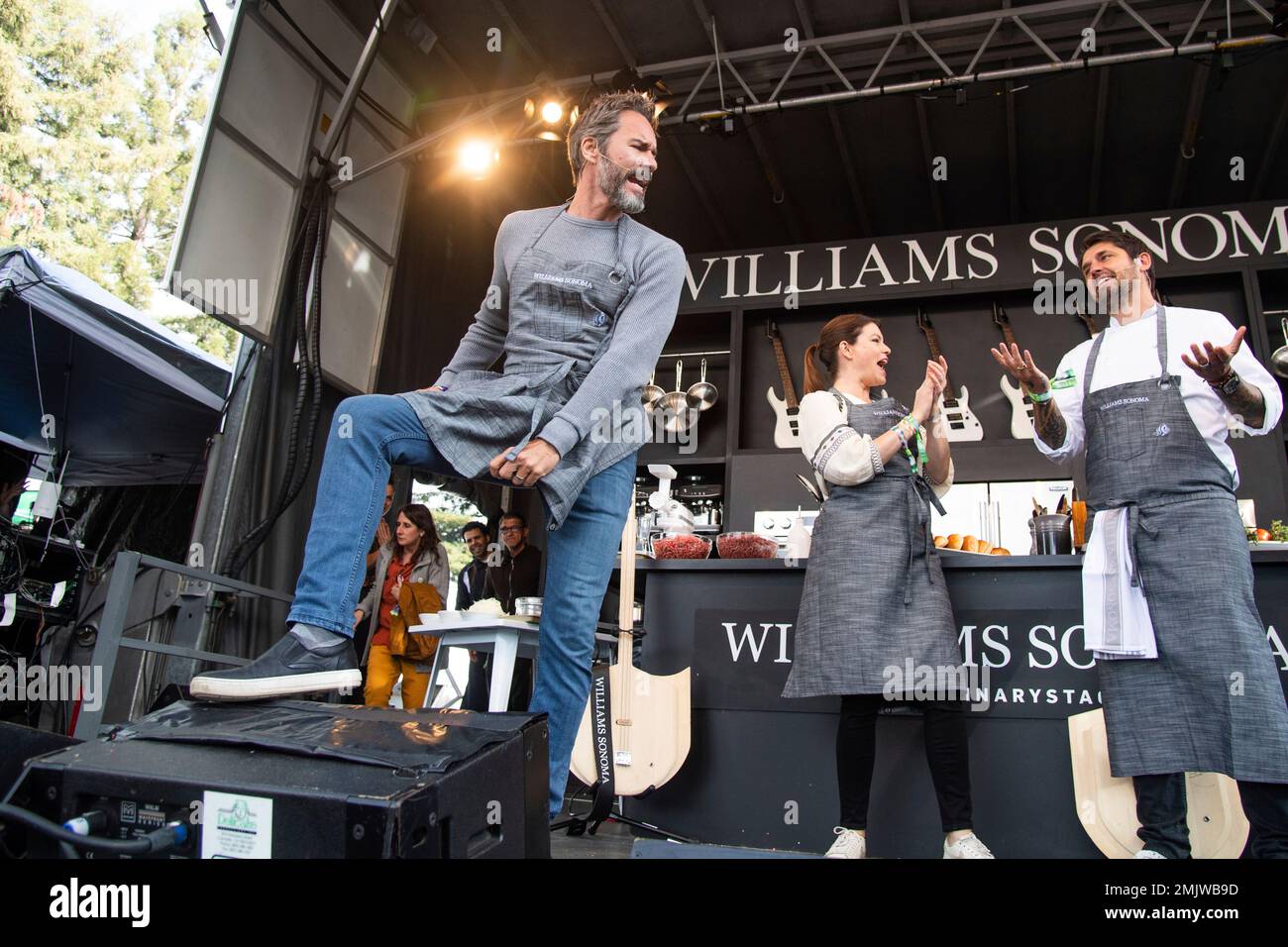 Eric McCormack, from left, Gail Simmons, and Ludo Lefebvre are seen at ...