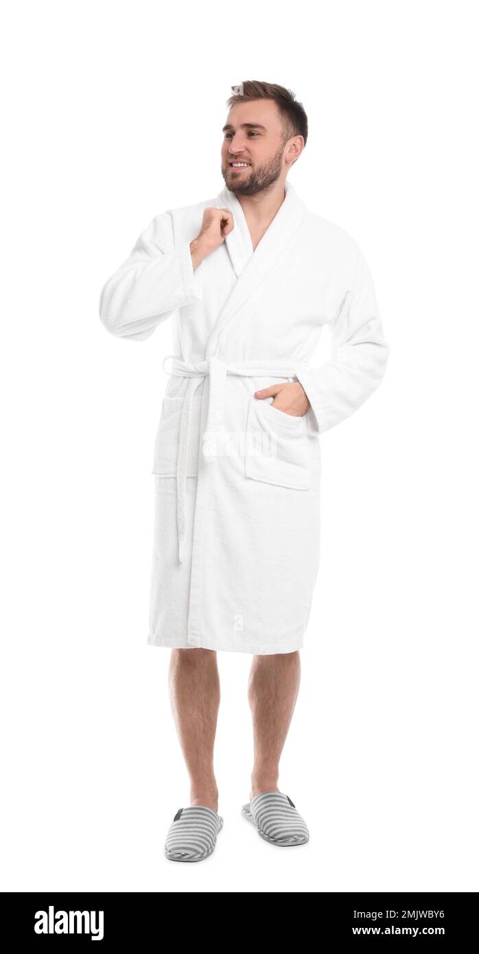 Young handsome man after bath hi-res stock photography and images - Alamy