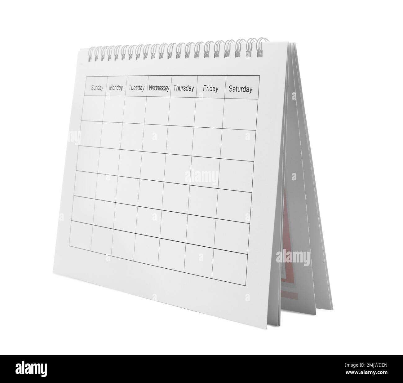 Blank desktop calendar Cut Out Stock Images & Pictures - Alamy