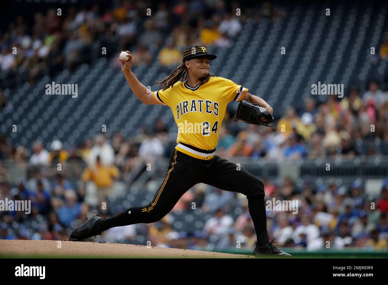 of a baseball game in Pittsburgh, Sunday, May 26, 2019. (AP Photo/Gene ...