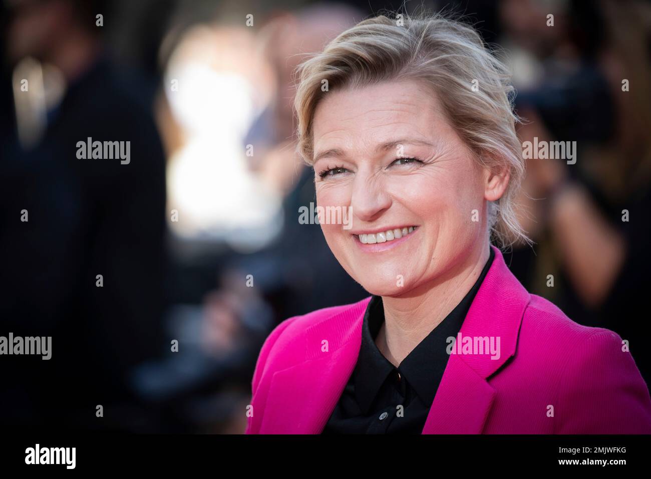 Anne-Elisabeth Lemoine poses for photographers upon arrival at the ...