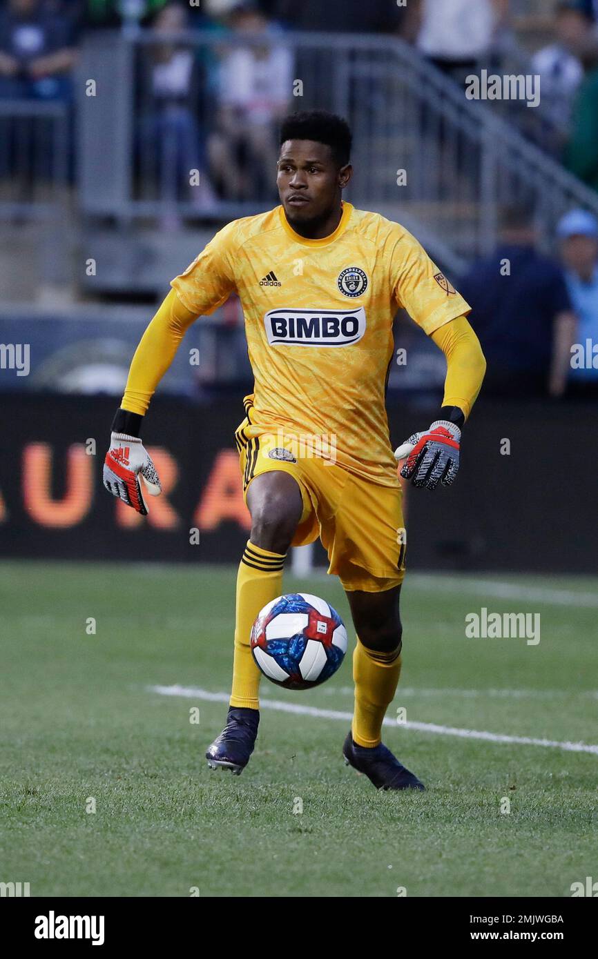 Philadelphia Union goalkeeper Andre Blake during the first half of an ...