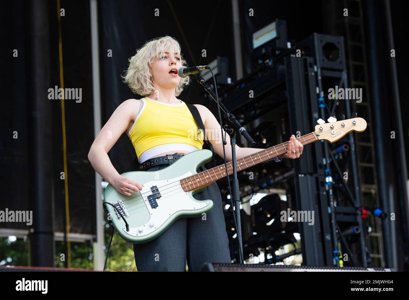 Brooke Dickson of The Regrettes performs at the BottleRock Napa Valley ...