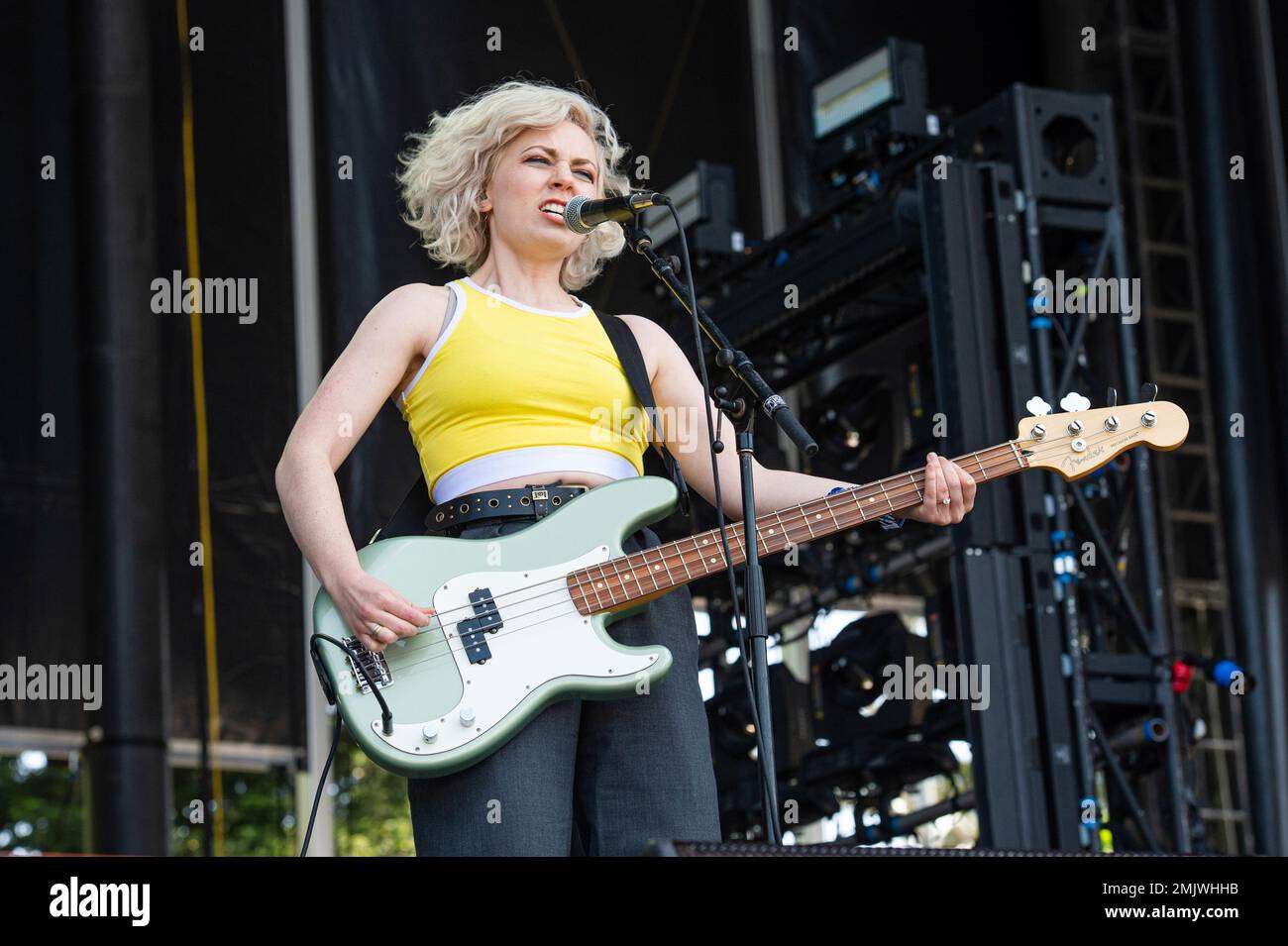 Brooke Dickson of The Regrettes performs at the BottleRock Napa Valley ...