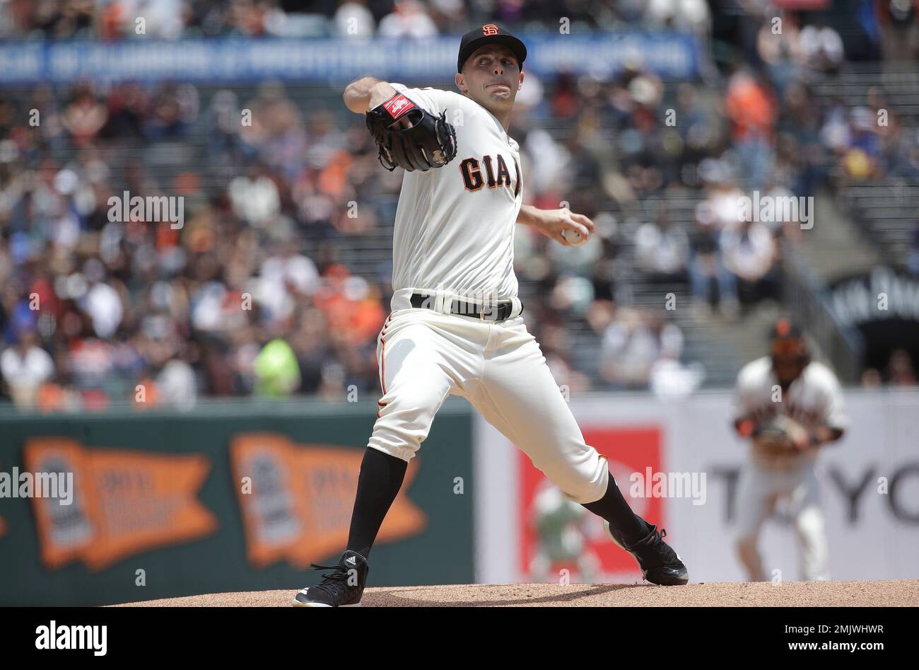 San Francisco Giants pitcher Andrew Suarez against the Arizona ...