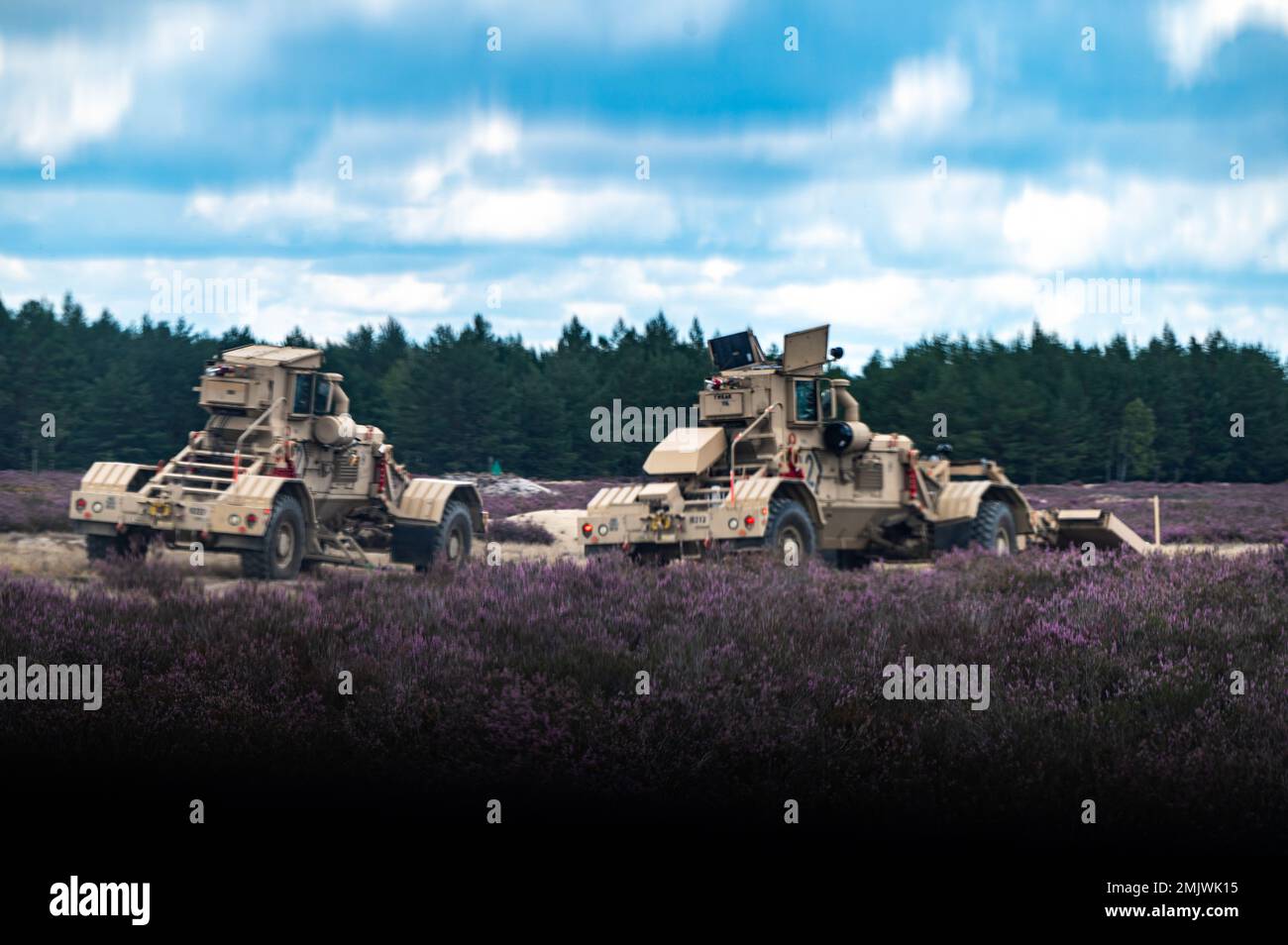 U.S. Army Husky Vehicle-Mounted Mine Detectors assigned to 588th ...