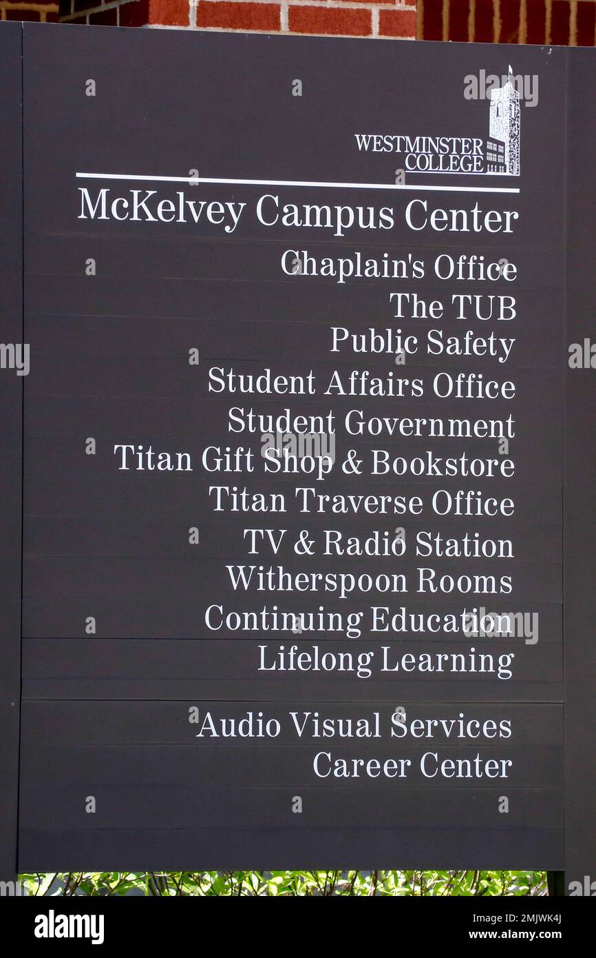 In this photo made on Friday, May 24, 2019, a sign for the McKelvey ...