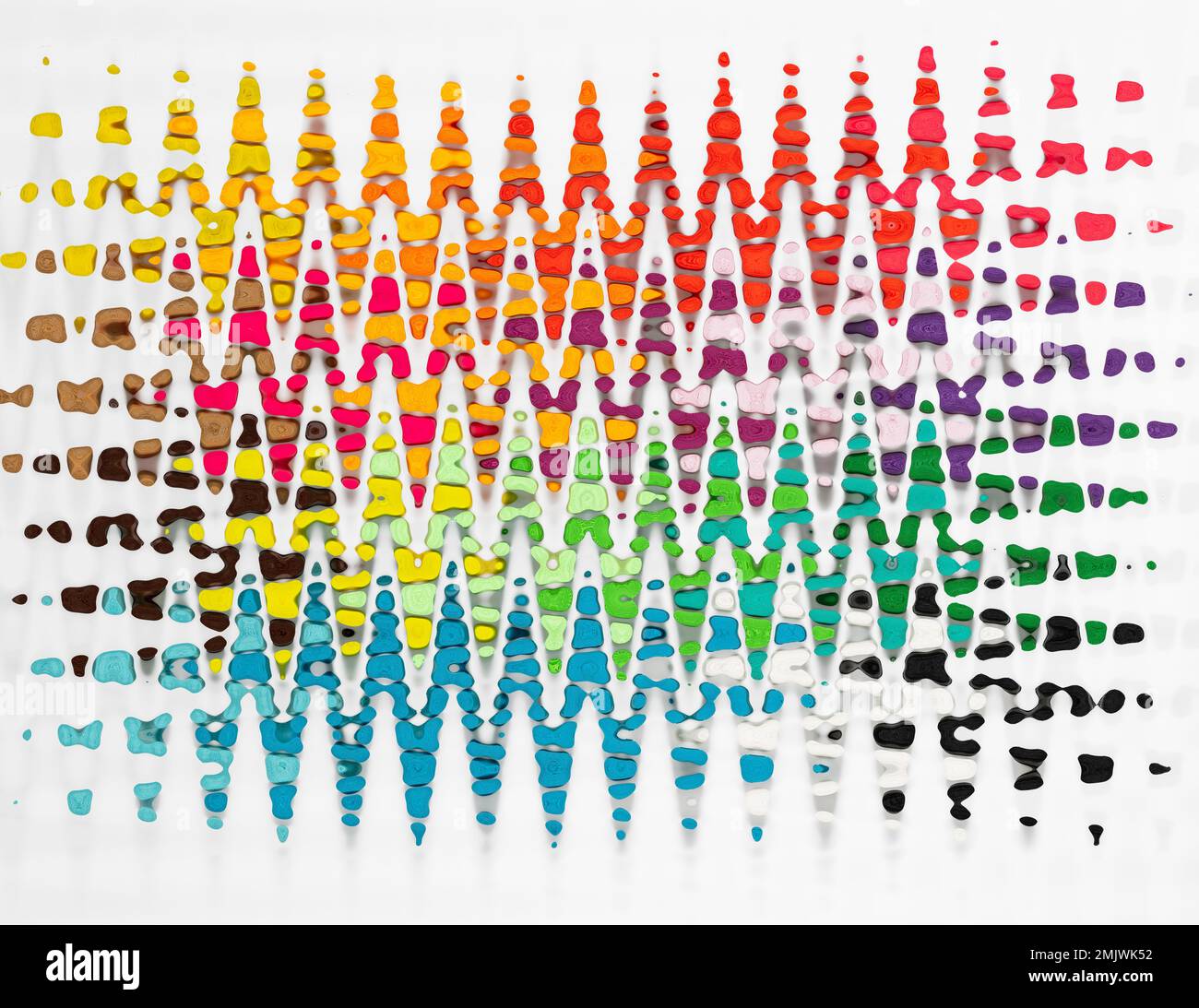 background wave art illustration on white v formations abstract primary ...