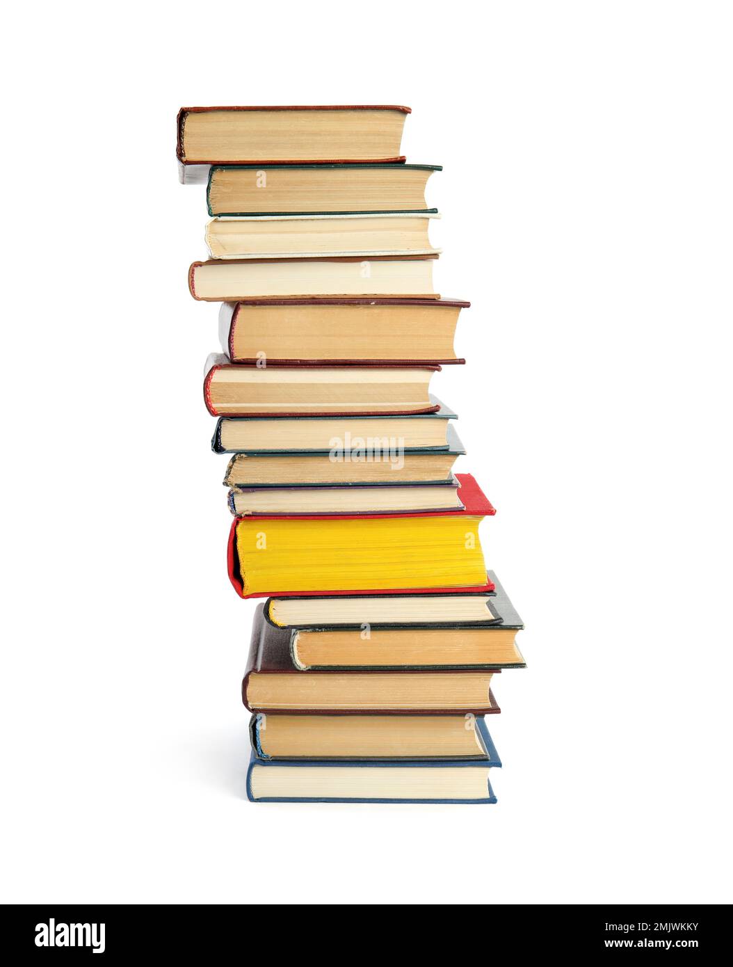 Collection of different books isolated on white Stock Photo - Alamy