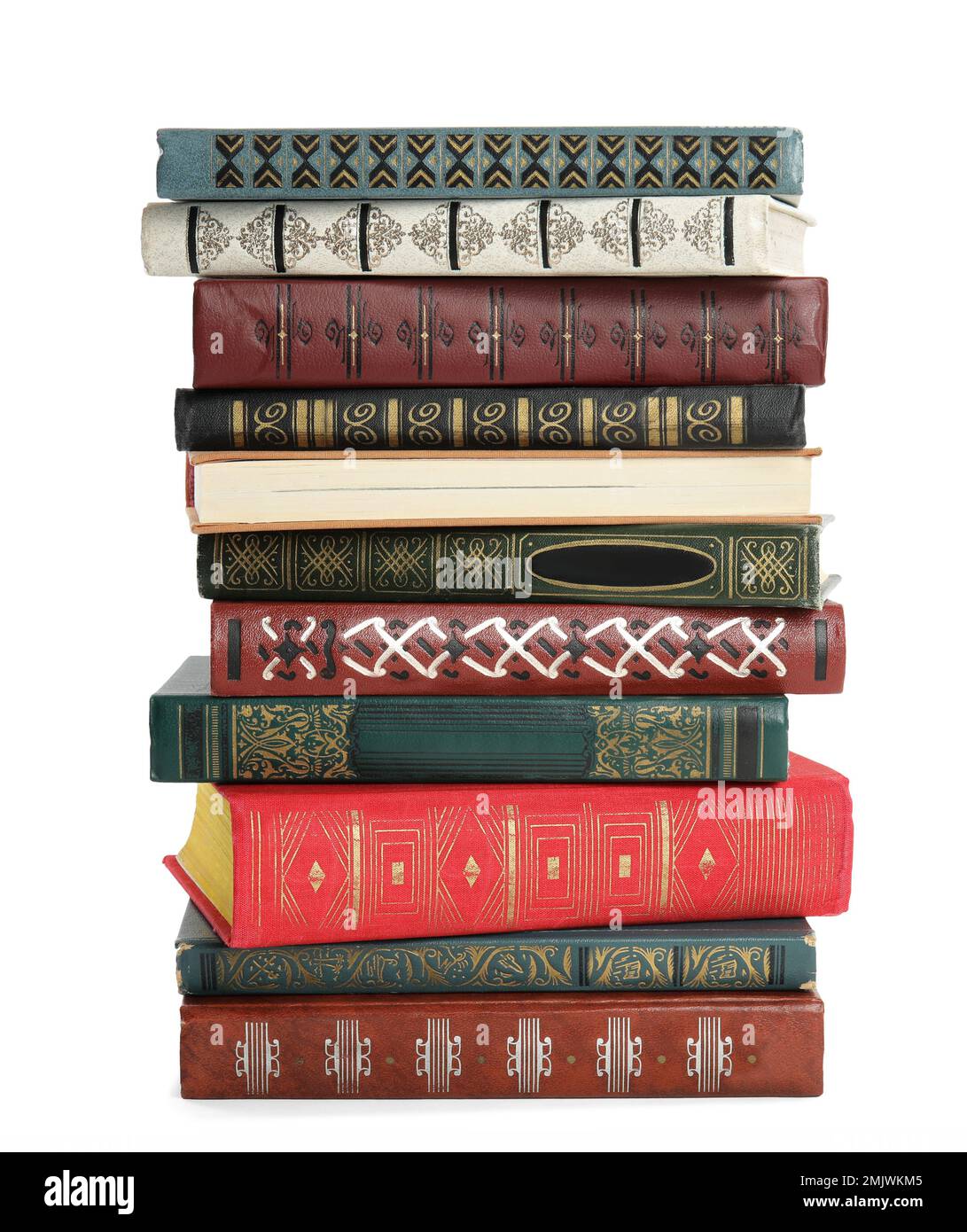 Collection of different books isolated on white Stock Photo - Alamy