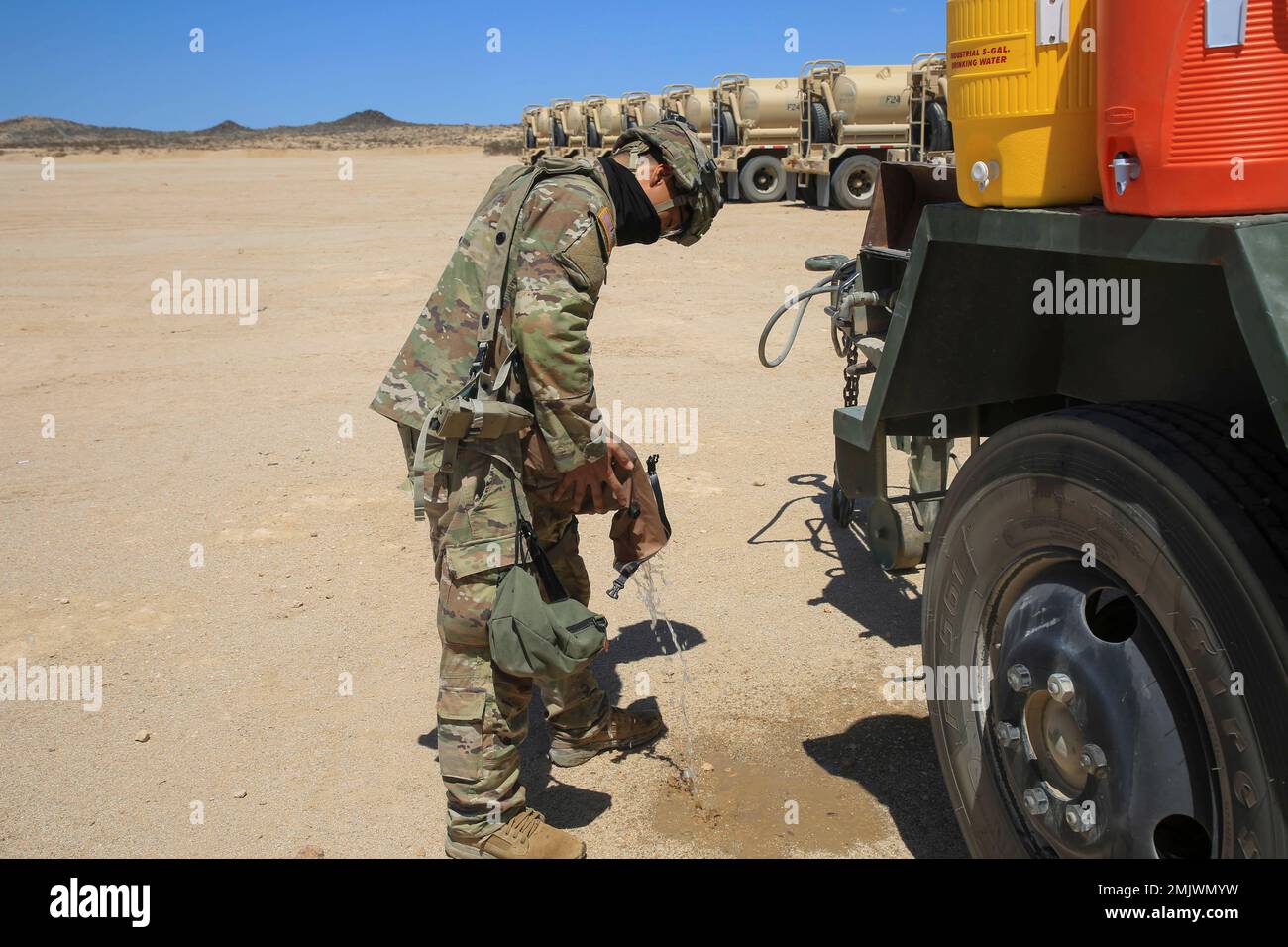 A U.S. Soldier assigned to 620th Combat Sustainment Support Battalion ...