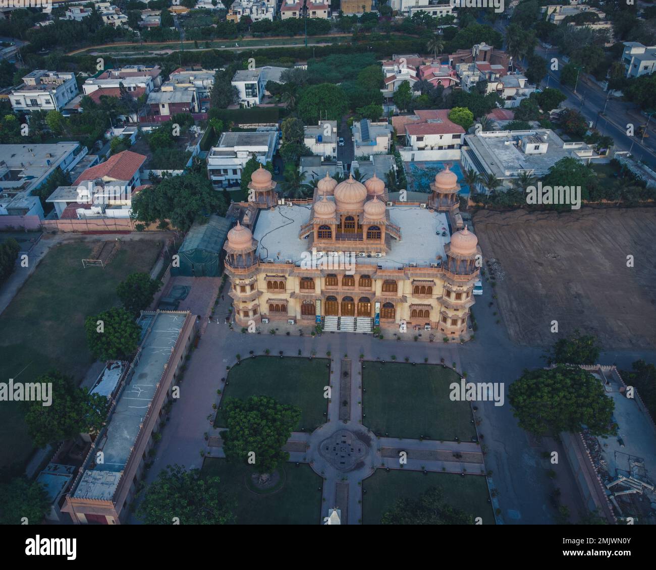 karachi pakistan 2022, drone photograph of karachi cityscape and landmarks, Mohatta palace ...