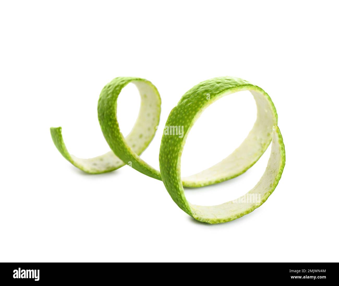 Spiral lime peel Cut Out Stock Images & Pictures - Alamy