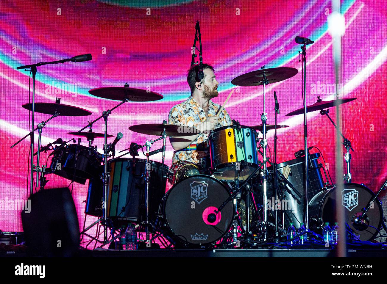 Daniel Platzman of Imagine Dragons performs at the Bottle Rock Napa ...