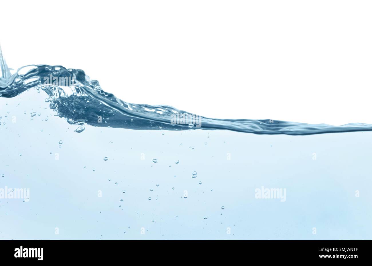 Beautiful clear water splash isolated on white Stock Photo - Alamy