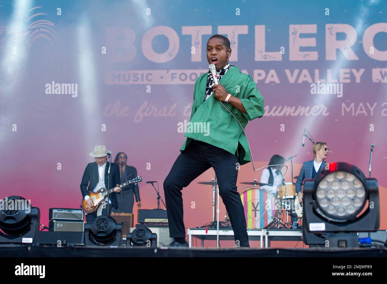 Ty Taylor of Vintage Trouble performs at the Bottle Rock Napa Valley Music Festival at Napa ...
