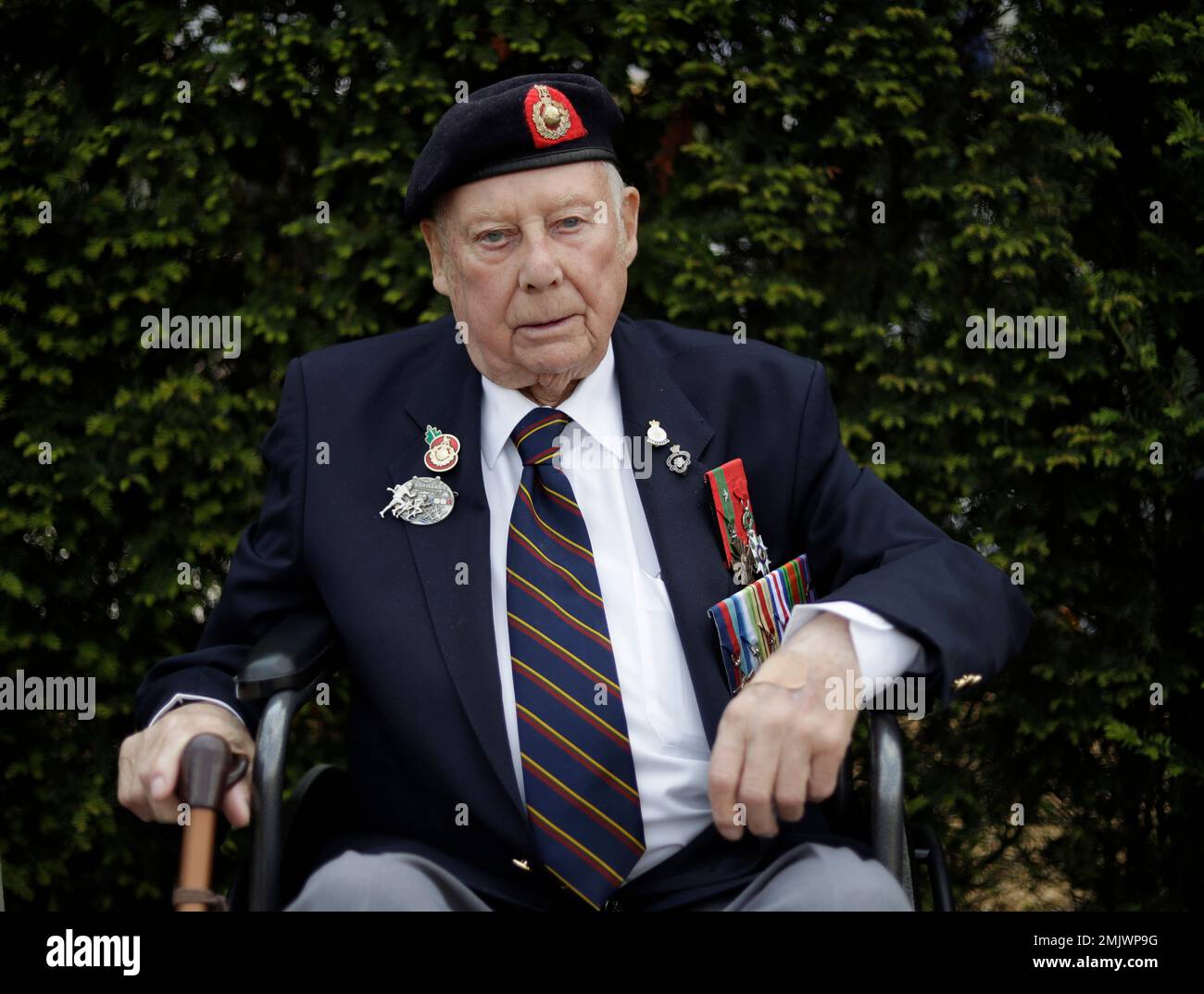 British D-Day veteran John "Jack" Quinn, who served in the Royal Marines and landed at Gold ...