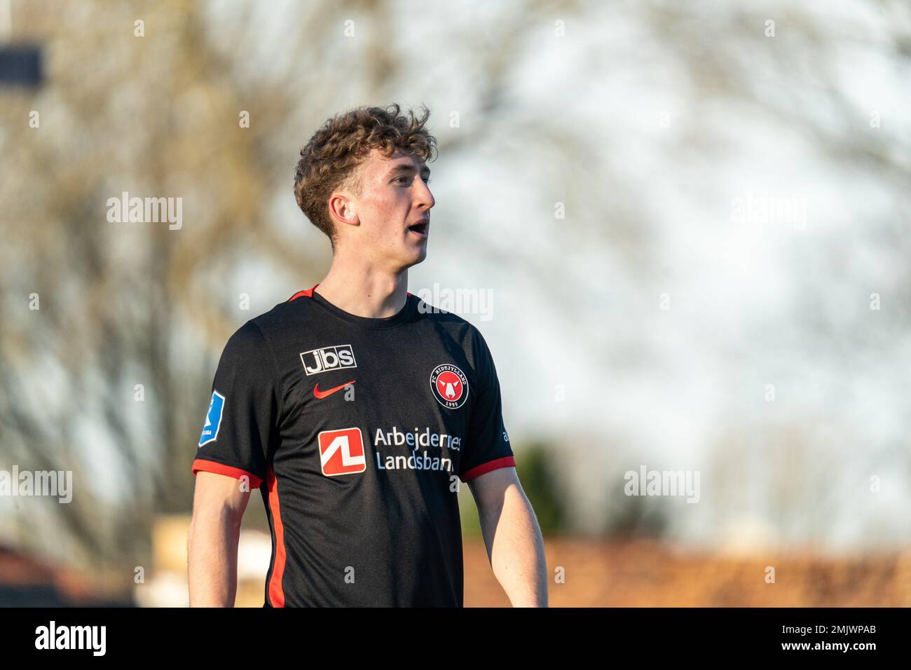 Ikast, Denmark. 27th, January 2023. Gustav Fraulo (41) of FC ...