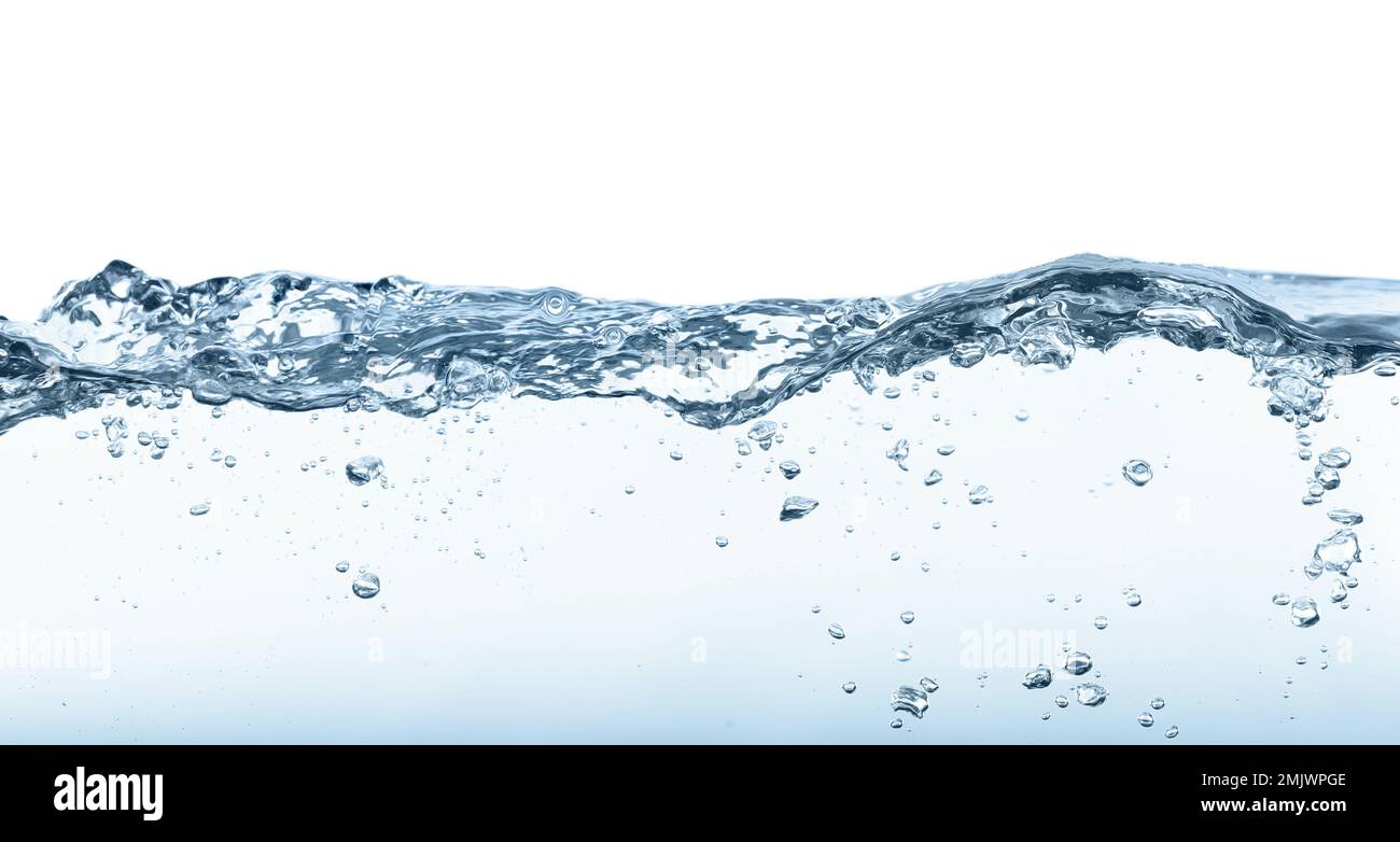 Beautiful clear water splash isolated on white Stock Photo - Alamy