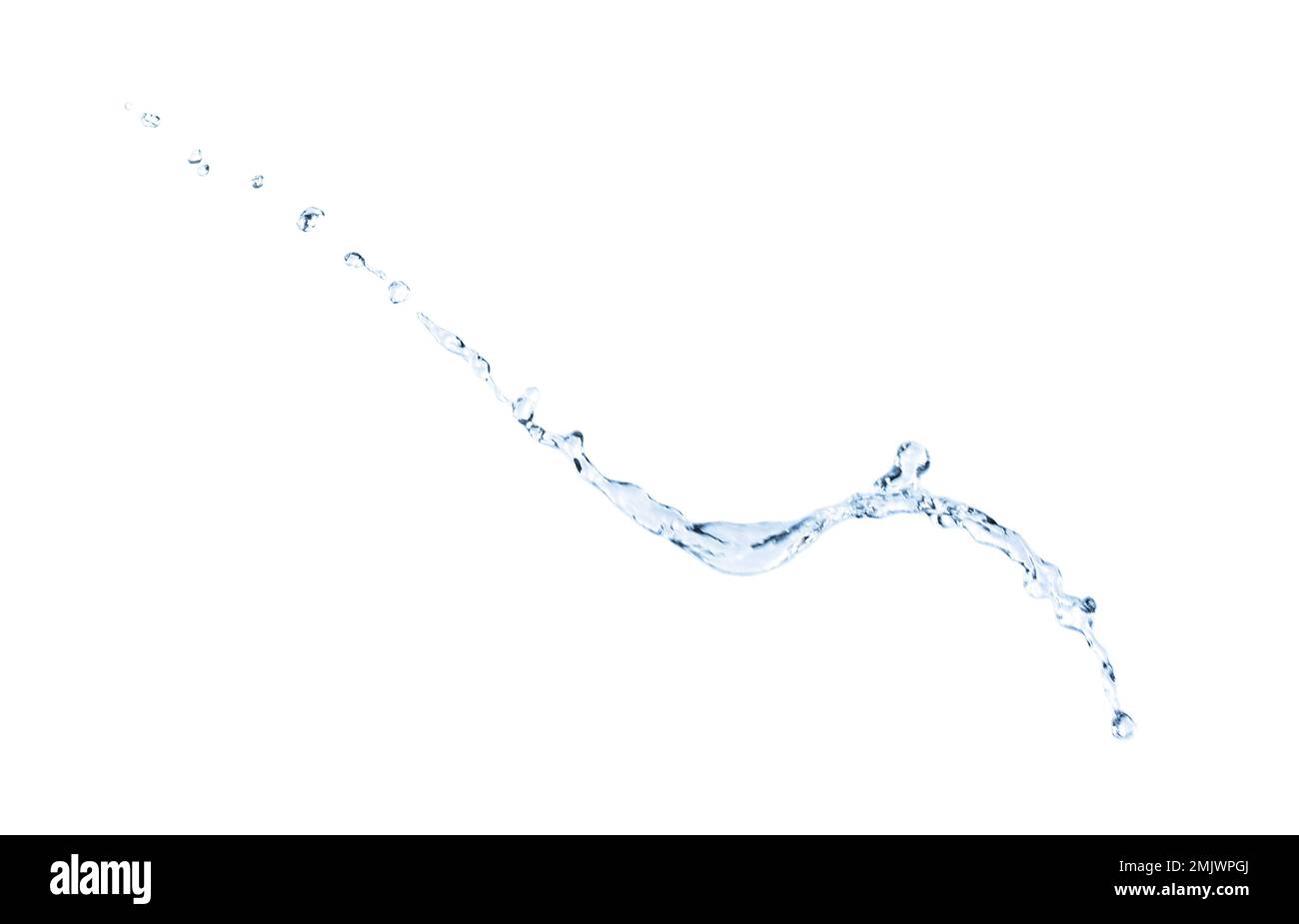 Beautiful clear water splash isolated on white Stock Photo - Alamy