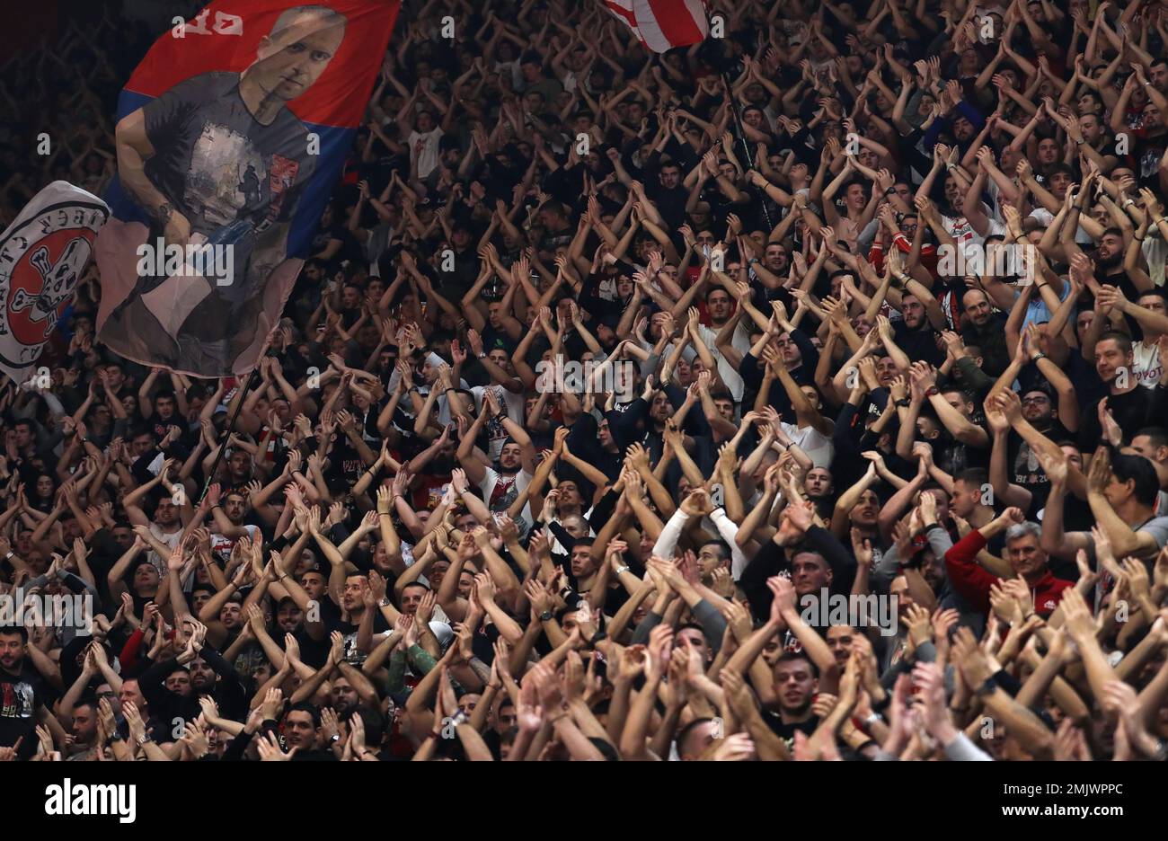 Partizan basketball fans hi-res stock photography and images - Alamy