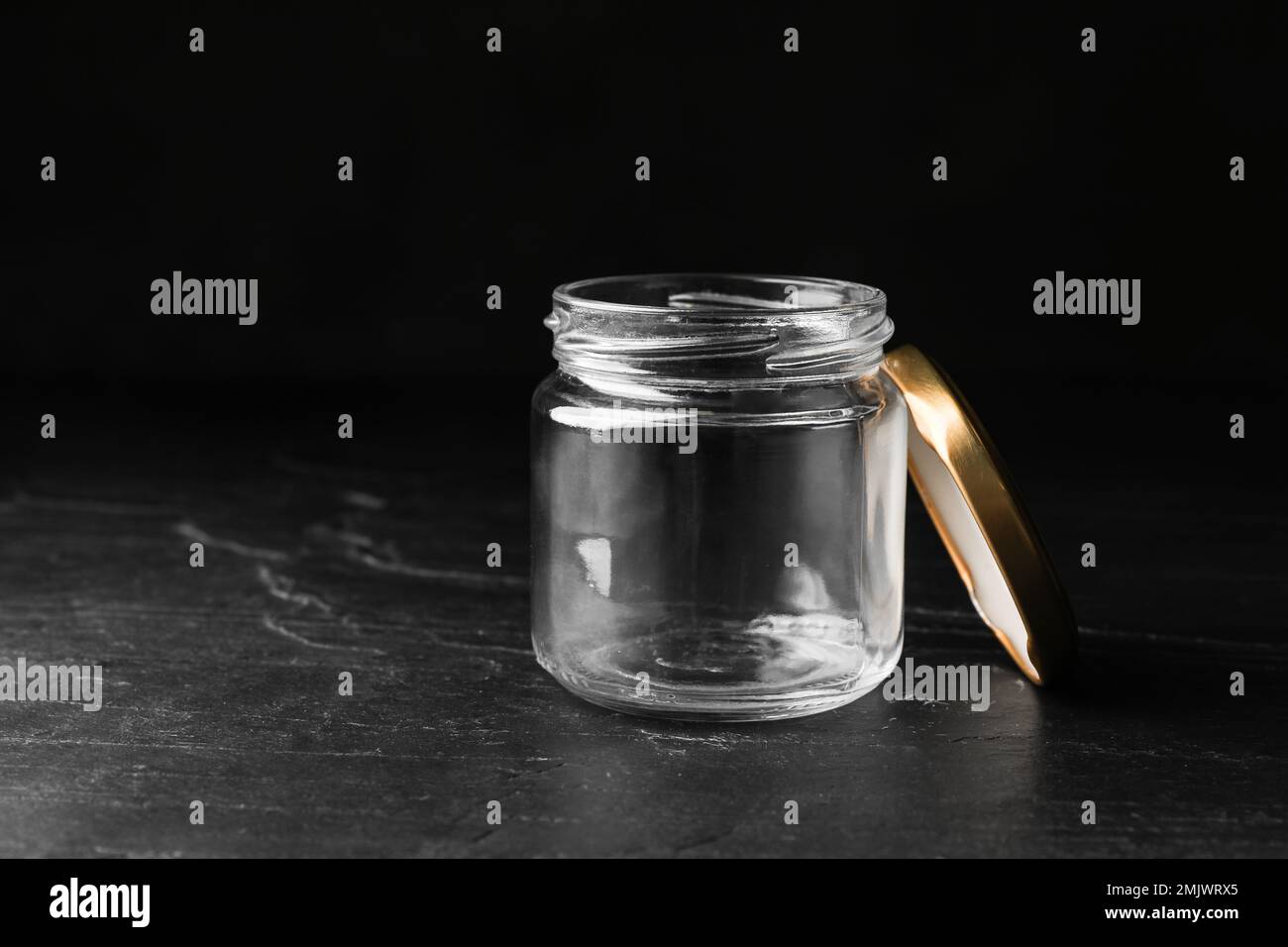 Empty jar on black background hi-res stock photography and images - Alamy