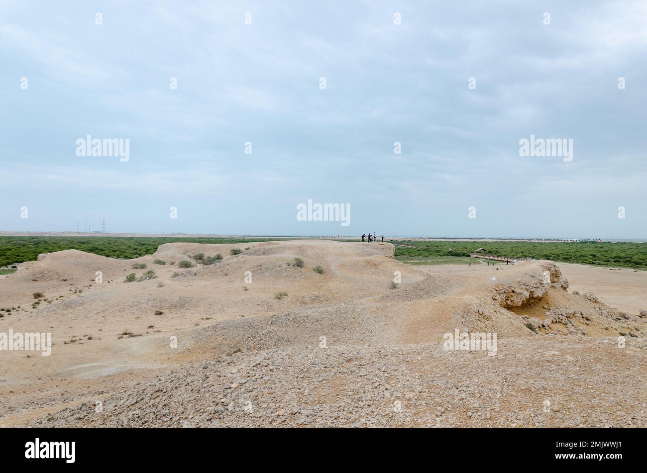 Limestone hillocks at Purple Island at Al Khor in Qatar Stock Photo - Alamy