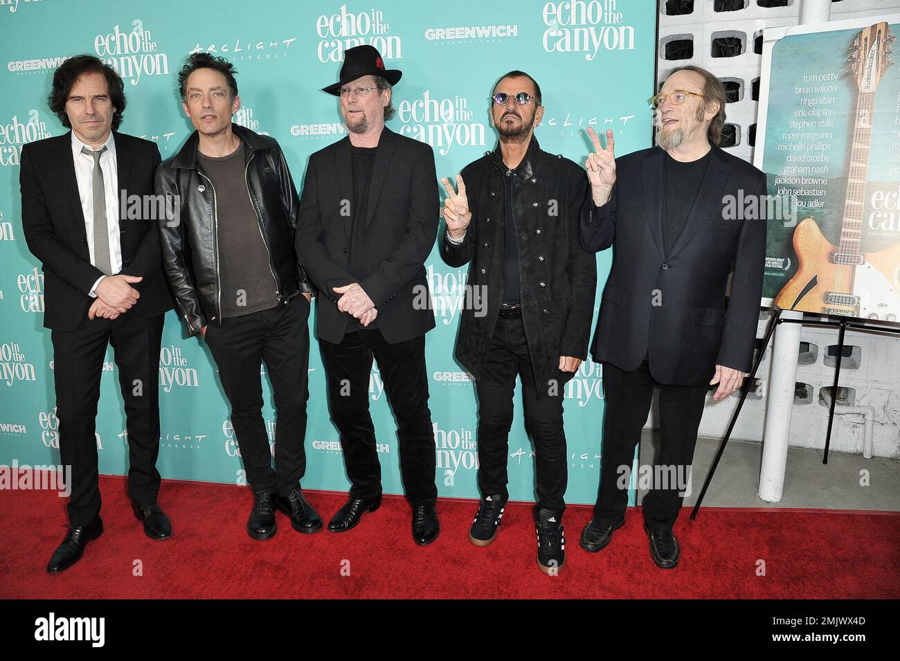 Andrew Slater, from left, Jakob Dylan, Roger McGuinn, Ringo Starr ...