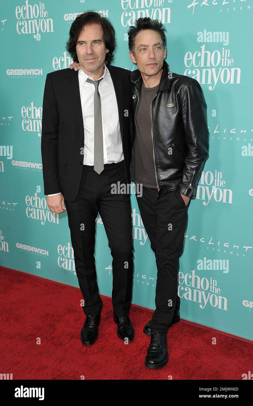 Andrew Slater, left, and Jakob Dylan attend the LA Premiere of "Echo in ...
