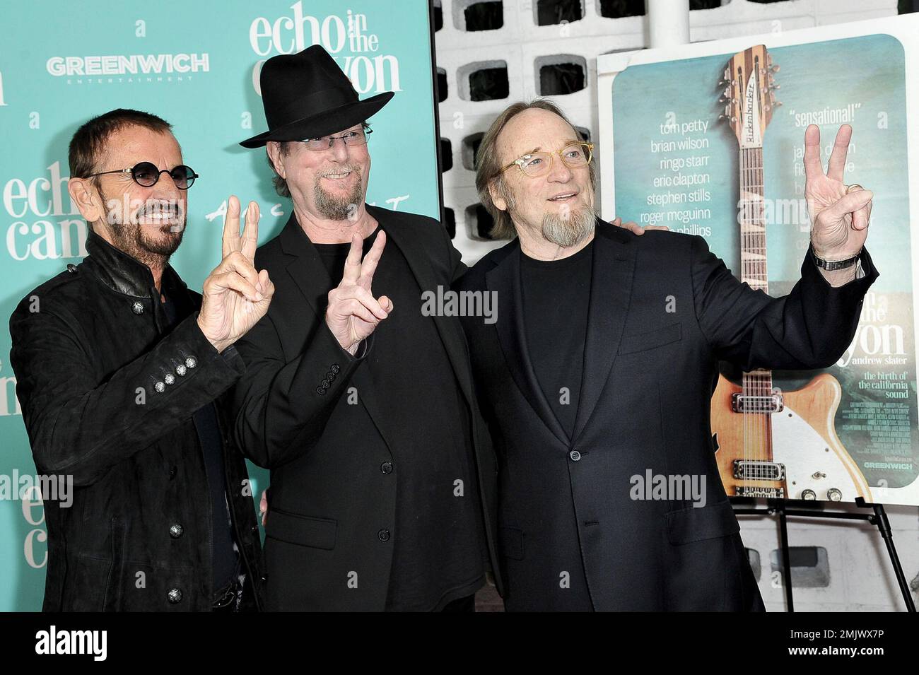 Ringo Starr, from left, Roger McGuinn and Stephen Stills attend the LA ...