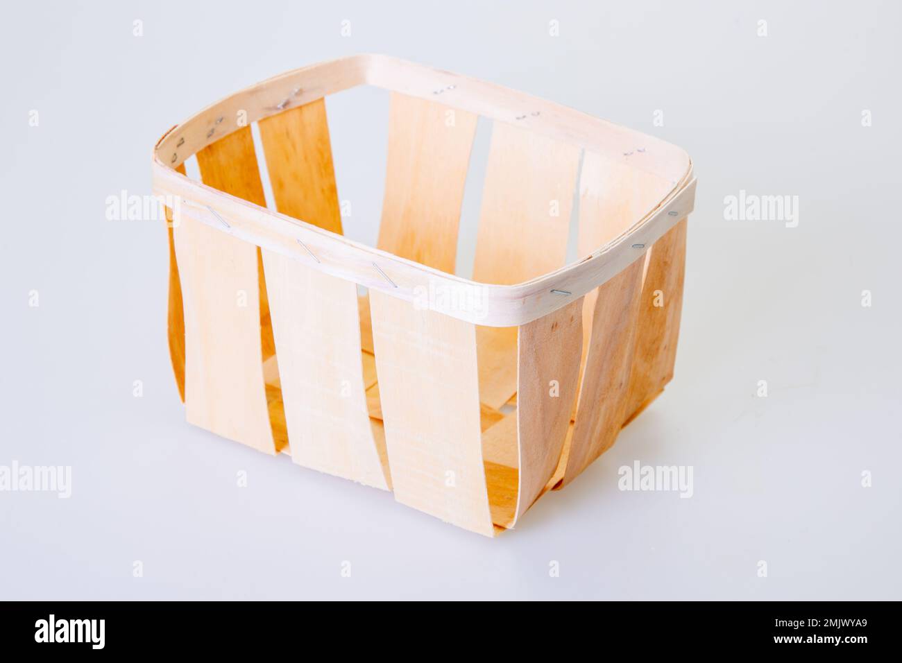 wood box empty fruit wooden crate on white background Stock Photo - Alamy