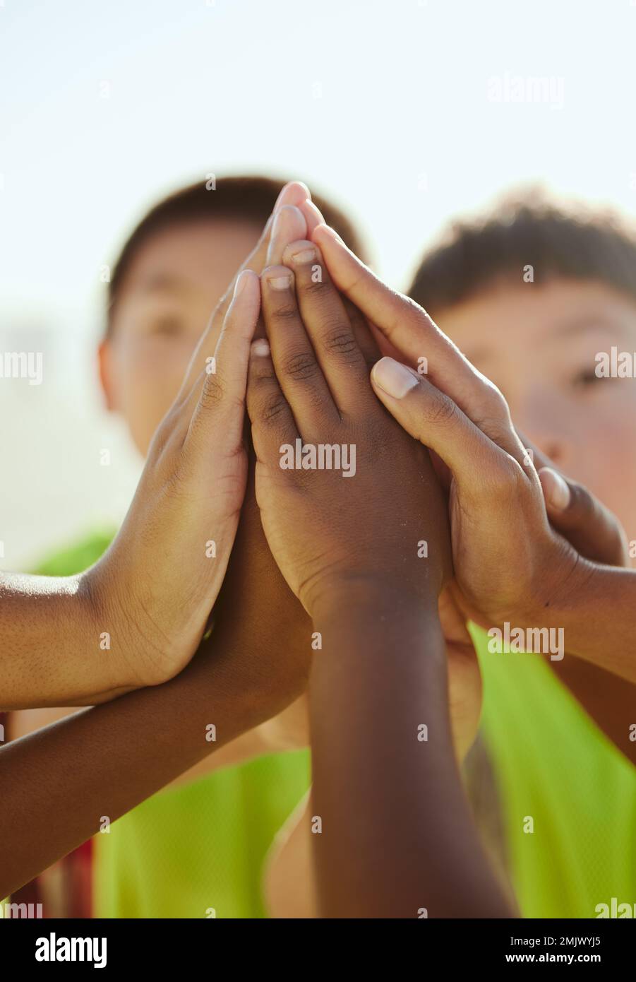 Kids celebrating project success hi-res stock photography and images ...