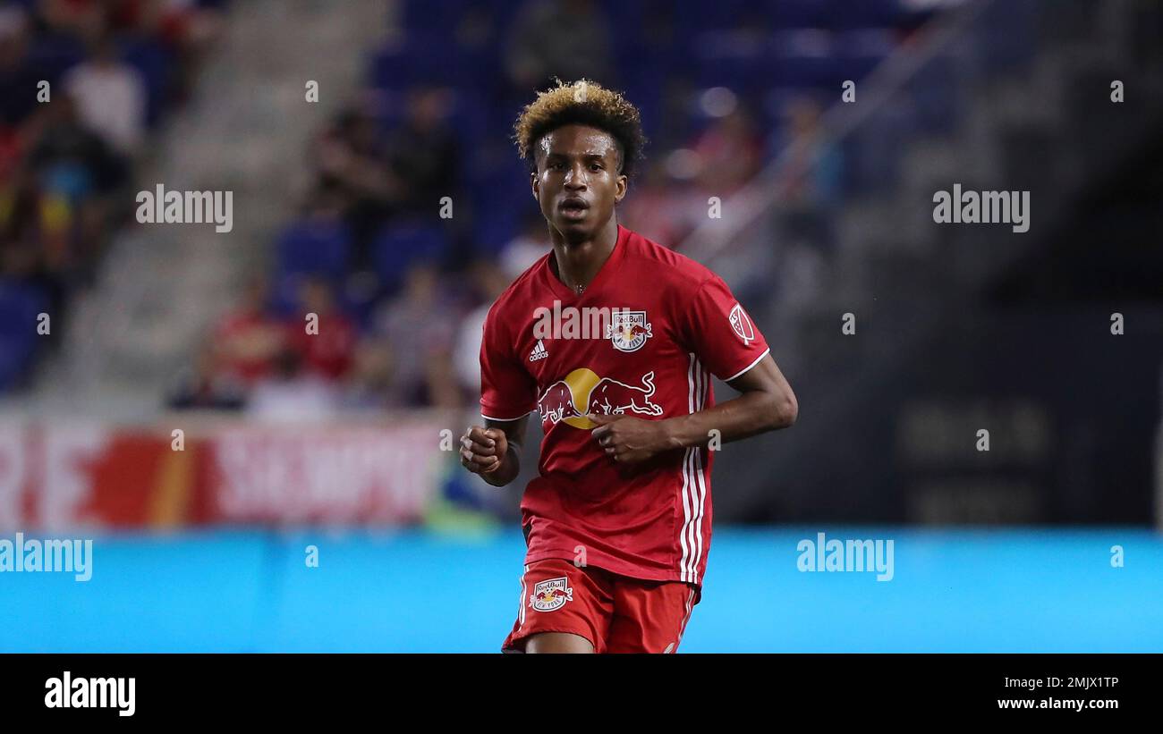New York Red Bulls defender Kyle Duncan passes the ball during the ...