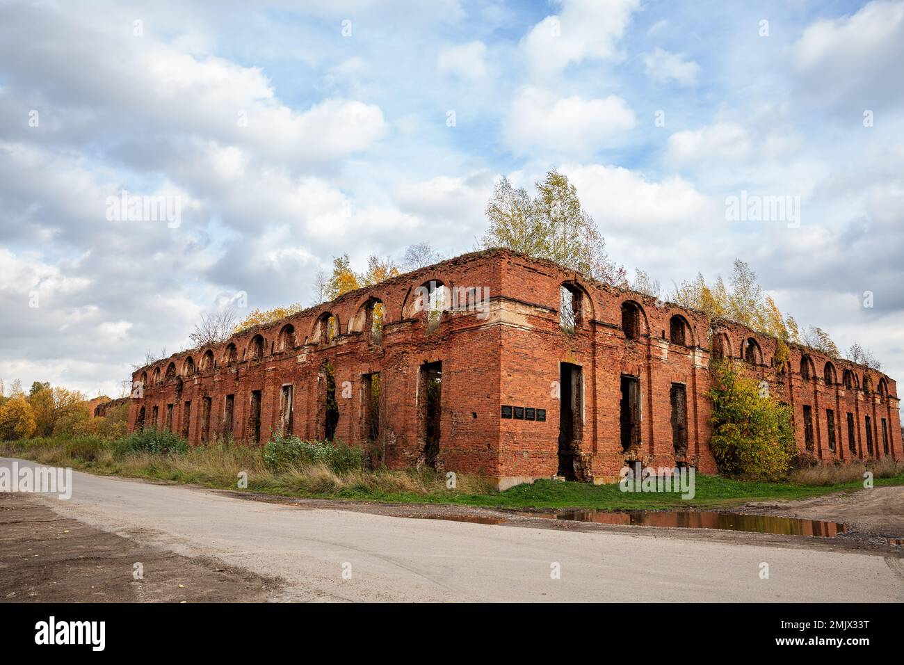 Ruins of the Barracks of the Arakcheev regiment. Military settlement of ...