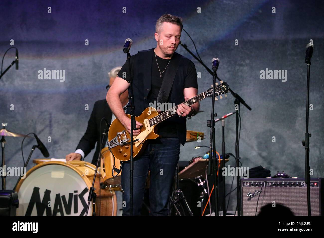 Jason Isbell performs live on stage at the Mavis and Friends ...