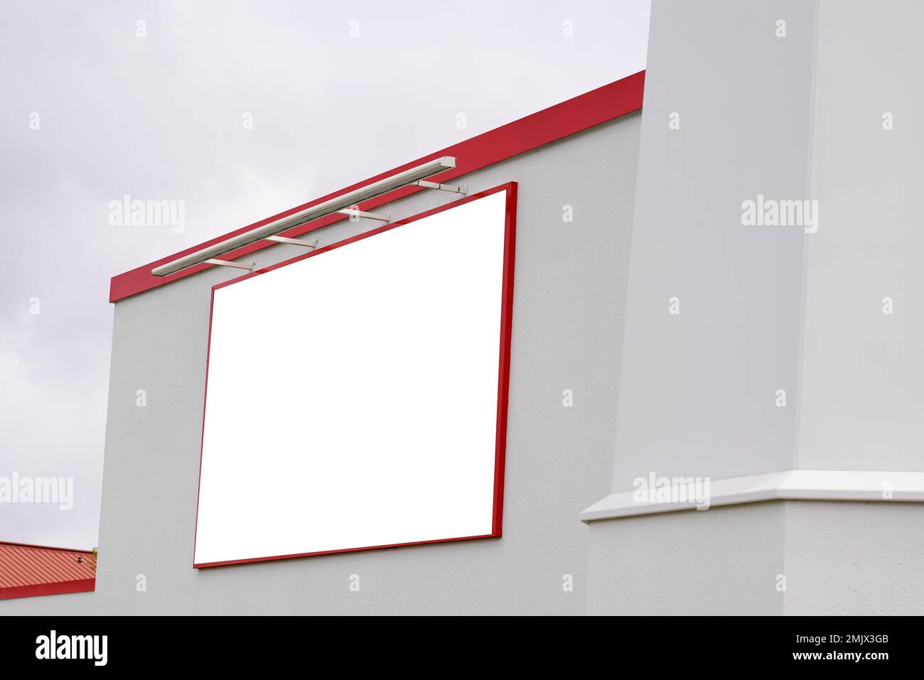 signboard mockup and template empty frame for logo sign text on ...