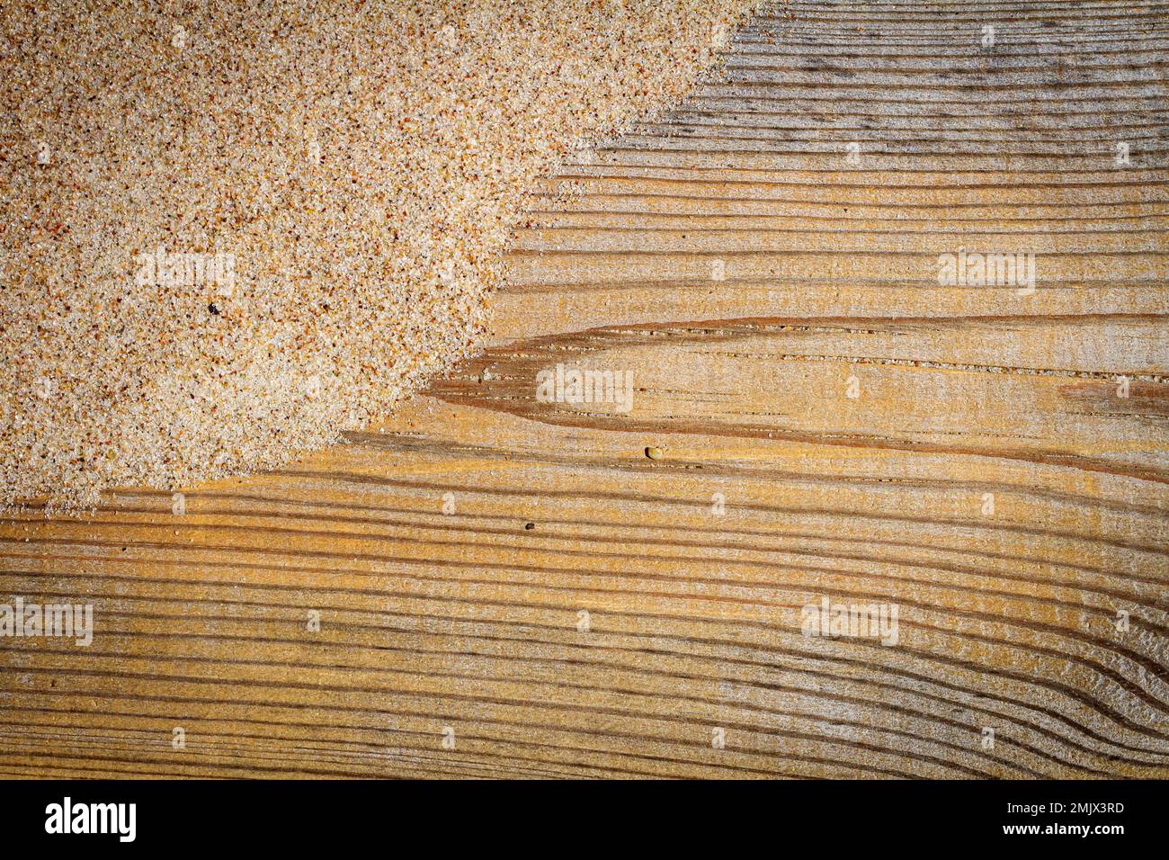 Wood and beach sand background Stock Photo - Alamy