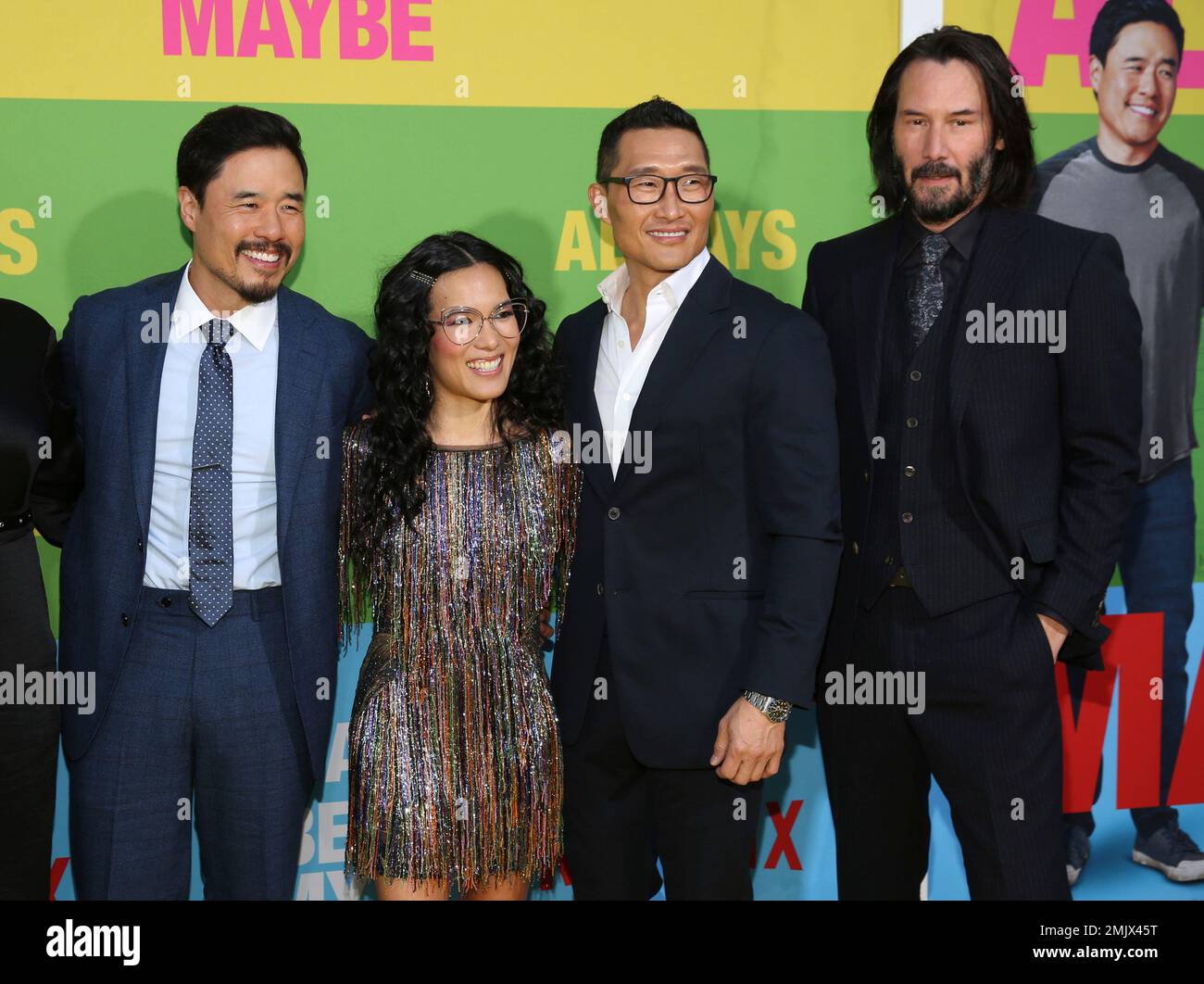 Randall Park, from left, Ali Wong, Daniel Dae Kim and Keanu Reeves ...