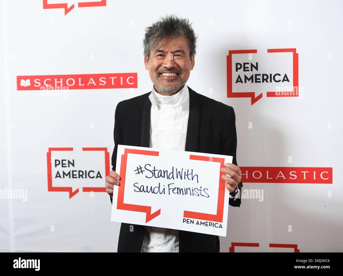 Playwright David Henry Hwang attends the 2019 PEN America Literary Gala ...
