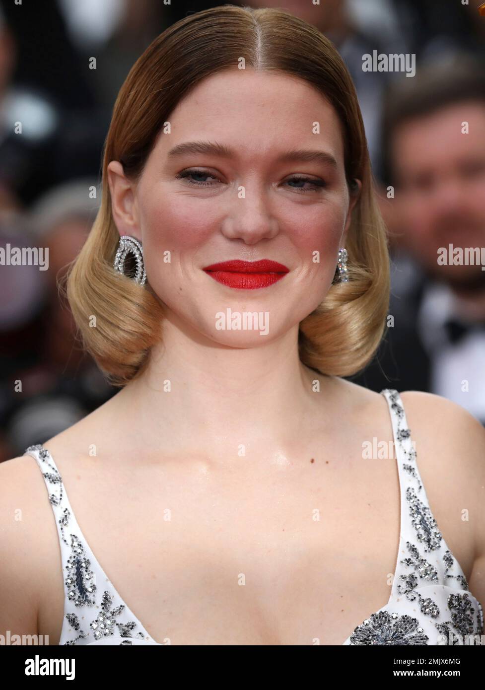 Actress Lea Seydoux poses for photographers upon arrival at the ...