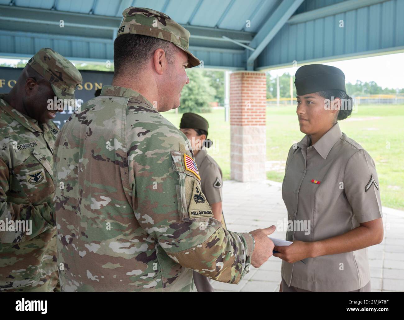 Col. Byron Williams II and Command Sgt. Maj. William Robinson, Fort ...