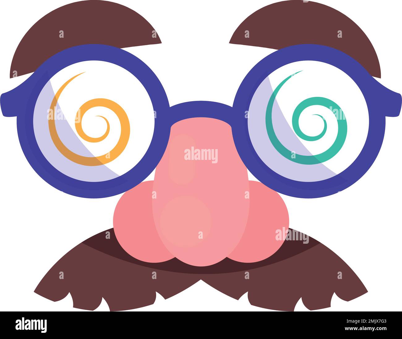 Fools day crazy mask Cut Out Stock Images & Pictures - Alamy