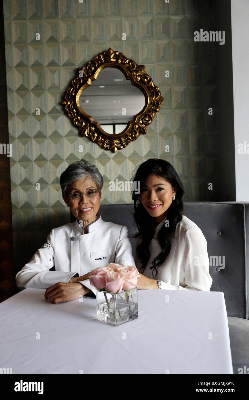 Helene An, left, poses for a portrait with her daughter Catherine ...
