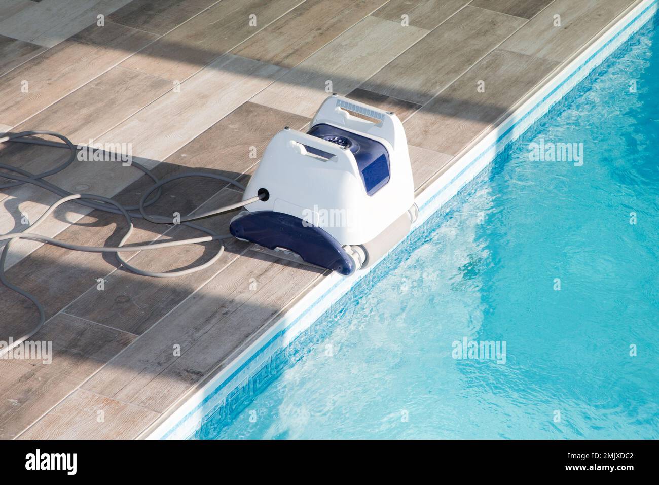 Pool cleaner robot for cleaning swimming pool Stock Photo - Alamy